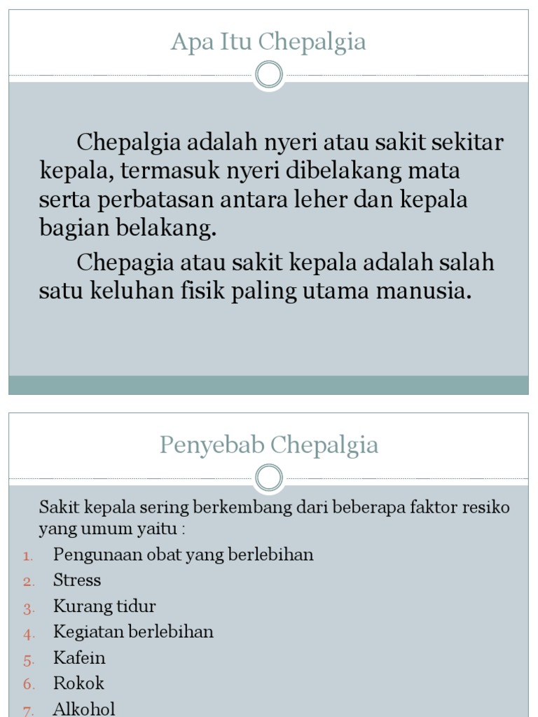 CEPHALGIA | PDF