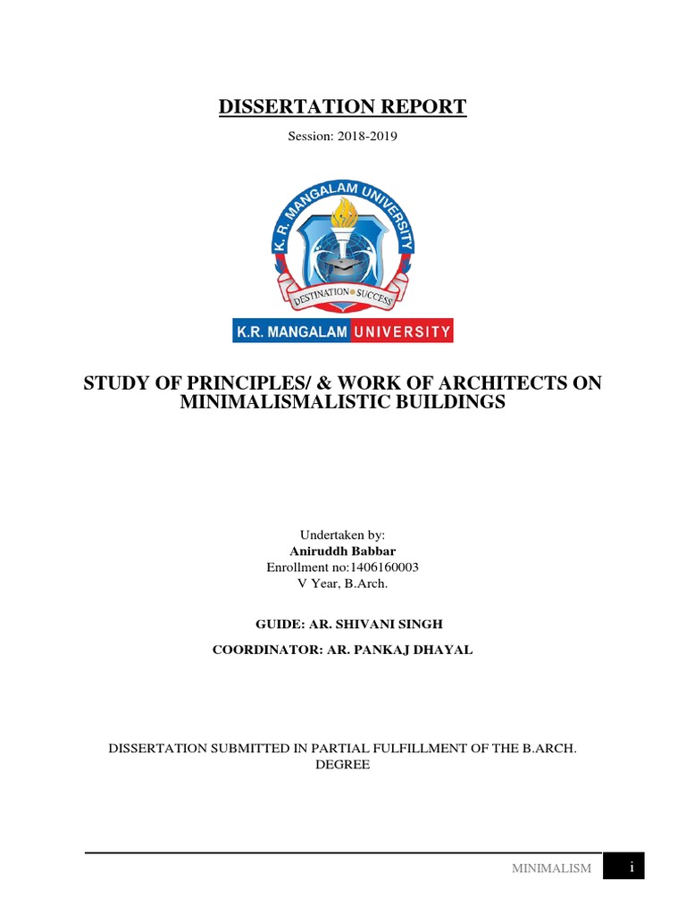 Dissertation Draft Report | PDF | Minimalism | Art Media