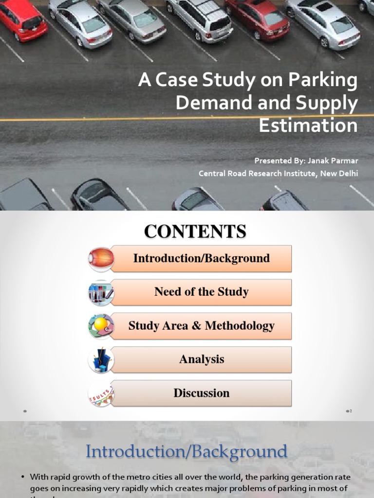 A Case Study On Parking Demand and Supply | PDF | Parking | Traffic ...