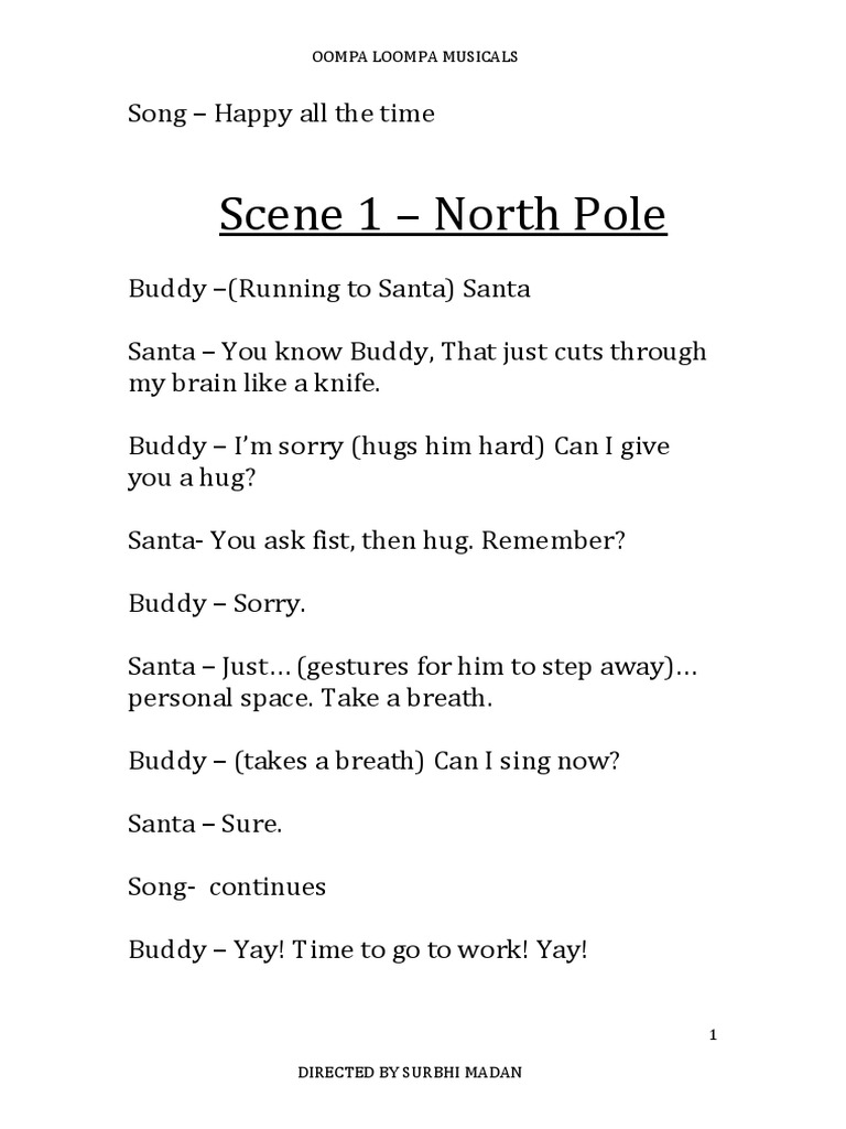 Elf The Musical | PDF | Santa Claus