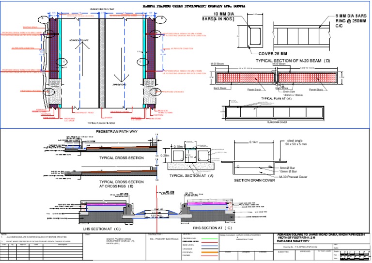 Footpath Sections All PDF | PDF | Civil Engineering