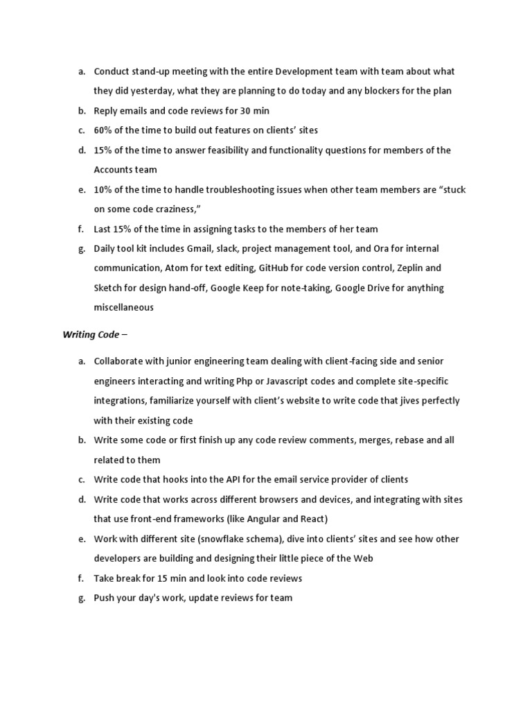 Full Stack Web Developer Daily Routine | PDF | Web Application | Java ...