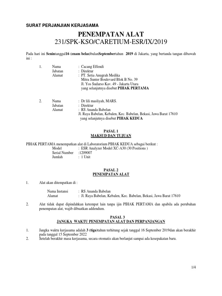 231 - RS Ananda Babelan - KSO ESR | PDF