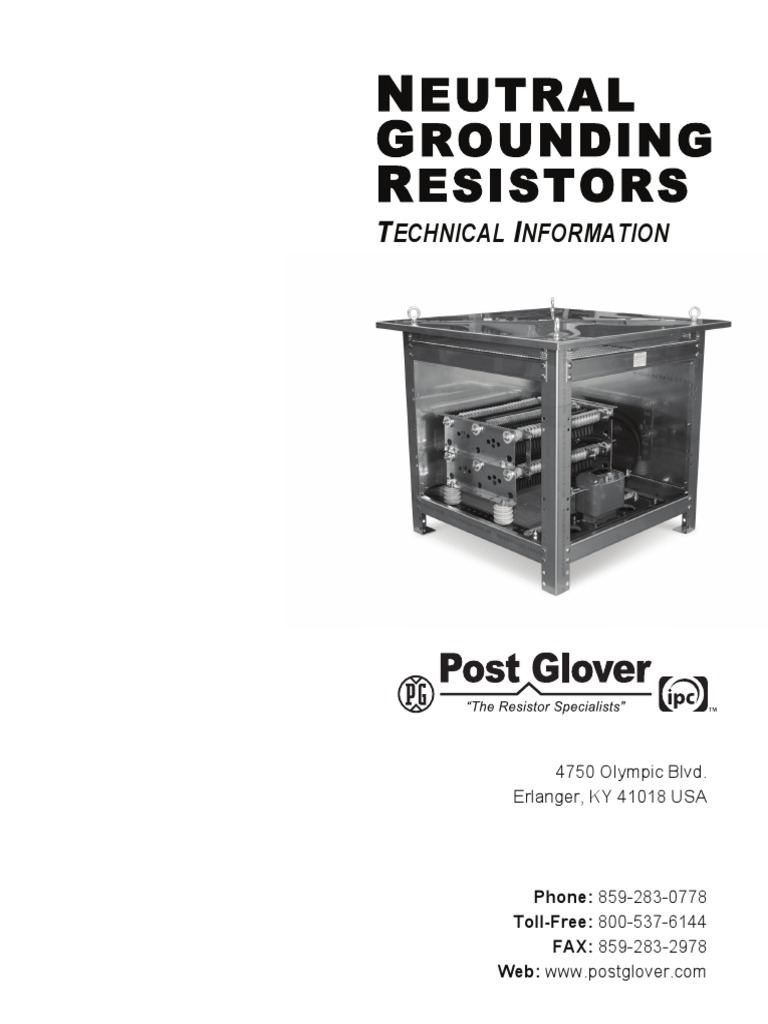 Post Glover Neutral Grounding Resistors T and B Grid Resistors PDF ...