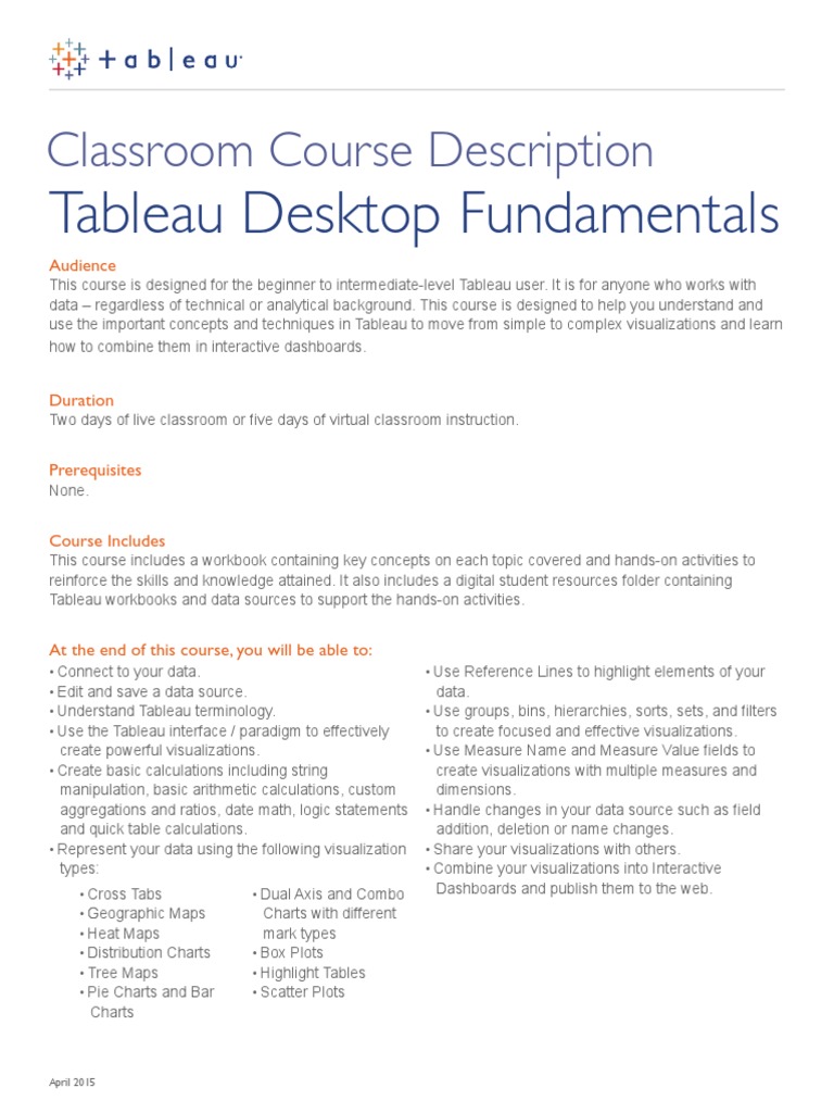 Tableau Training Fundamentals | PDF | Map | Data