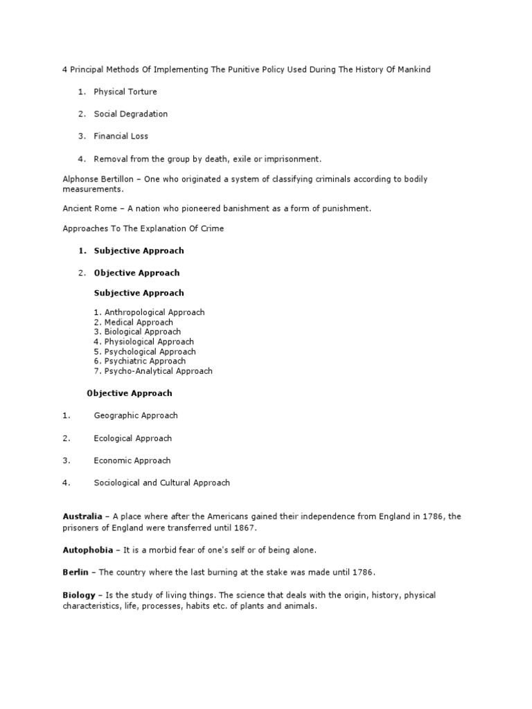 Criminal Justice System Definition of Terms | Criminology | Crimes ...