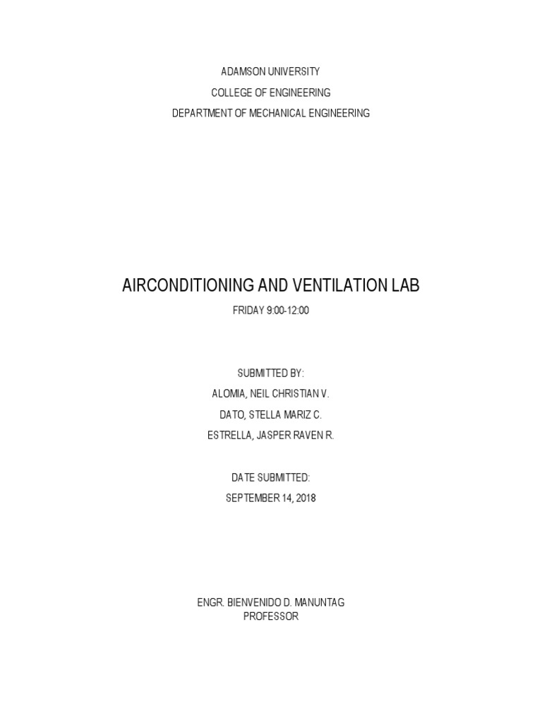 Compiled Project in Aircon | PDF | Air Conditioning | Water Vapor