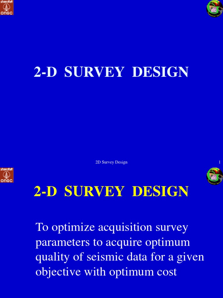 2D Seismic Survey Design 1 | PDF | Wavenumber | Sampling (Signal ...