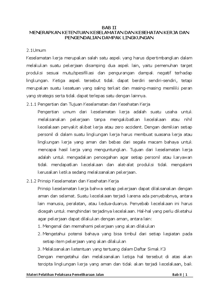 Bab 2 SMK3L | PDF