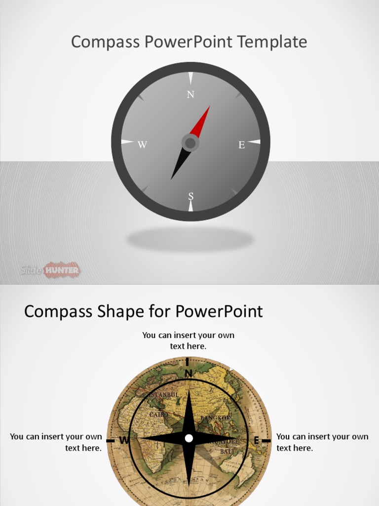9063 Compass Shape Powerpoint | PDF