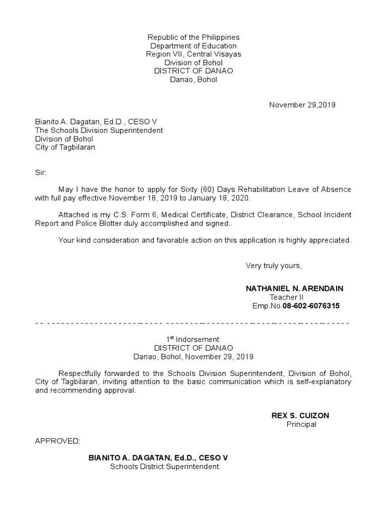 Rehabilitation Leave 1st | PDF