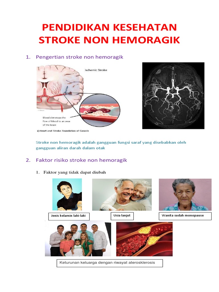 Media Penkes Stroke Non Hemoragik | PDF