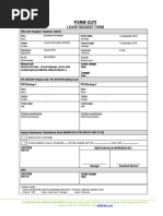Annual Leave Application Form 2024 | PDF | Sick Leave | Employee Relations