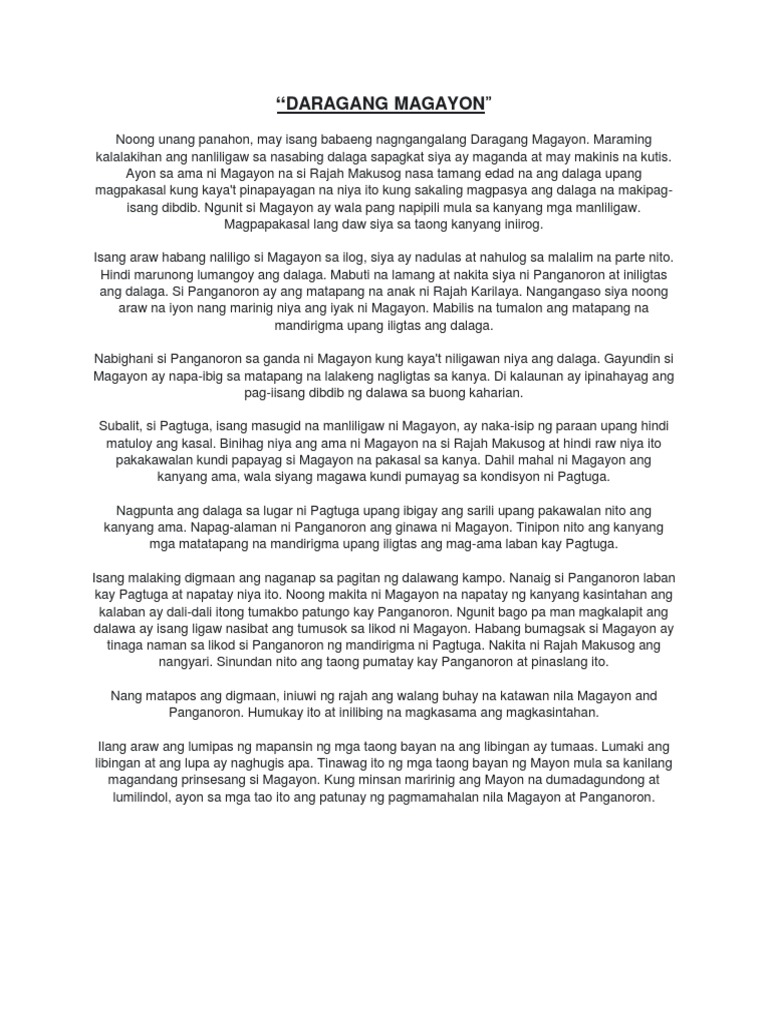 Daragang Magayon | PDF
