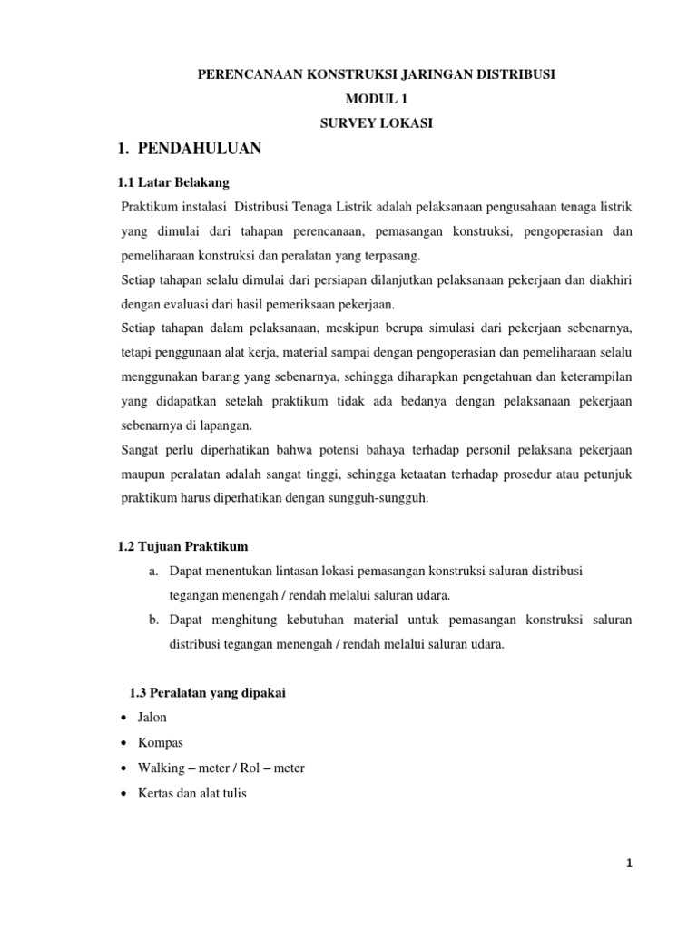 Modul 1 Jurnal Distribusi | PDF
