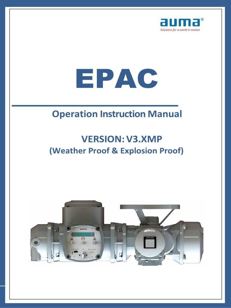 EPAC Actuator Operation Manual V3.XMP | PDF | Power Supply | Network ...