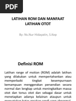 Latihan ROM: Gerakan dan Gambar | PDF