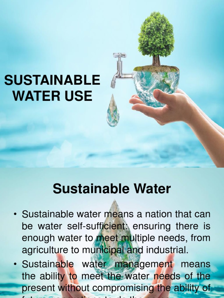 Sustainable Water Use | PDF | Drinking Water | Reclaimed Water