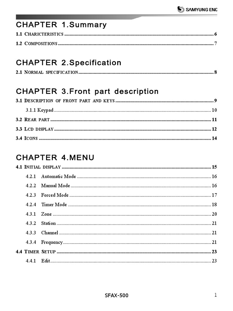 Sfax 500 PDF | PDF | Backlight | Menu (Computing)