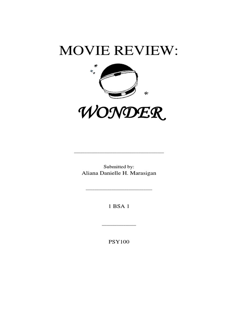 Wonder | PDF