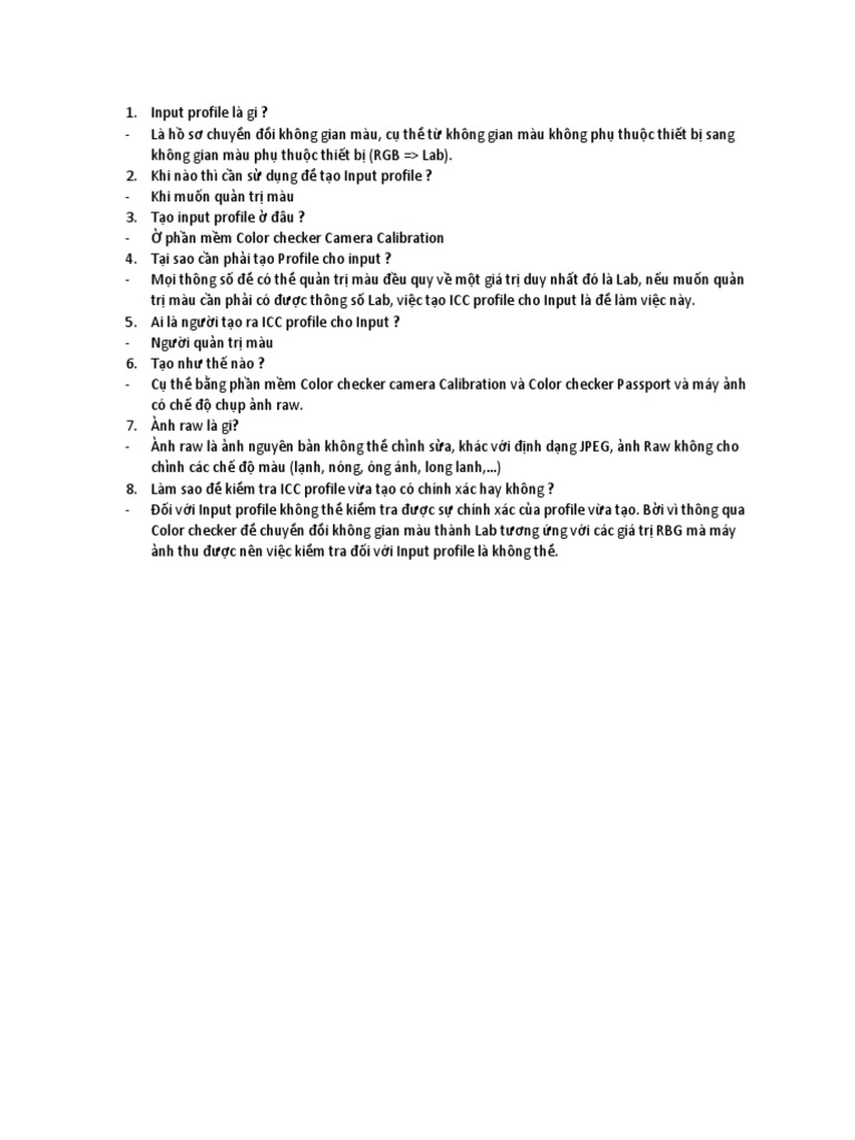 Input Profile | PDF
