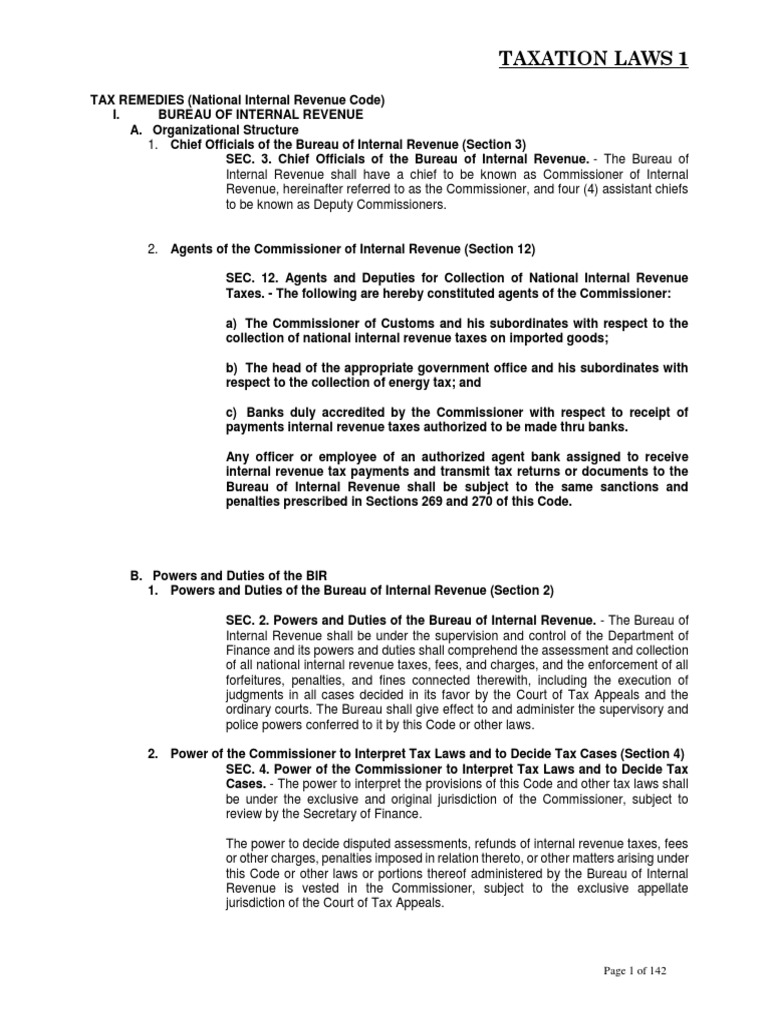 TAx Reviewer | PDF | Internal Revenue Service | Taxpayer