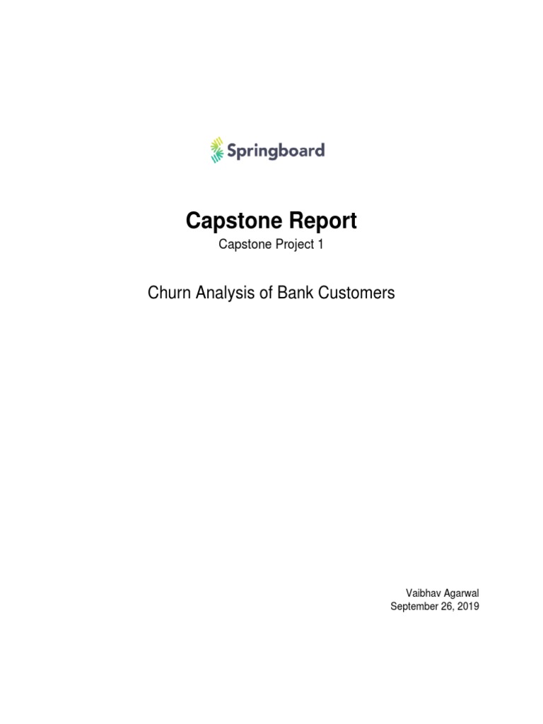 Churn Analysis of Bank Customers | PDF | Receiver Operating ...