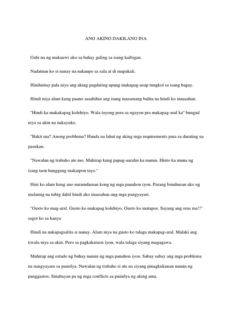 Ang Aking Dakilang Ina | PDF