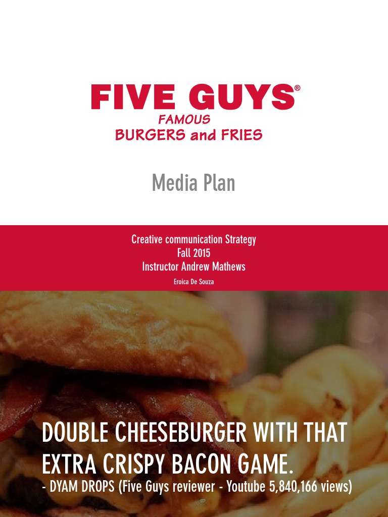 Five Guys | PDF | Facebook | Target Audience