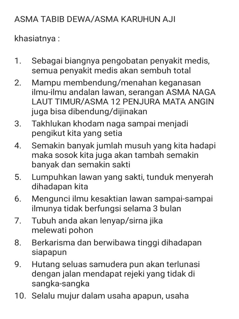 Asma Dewa Aji PDF | PDF