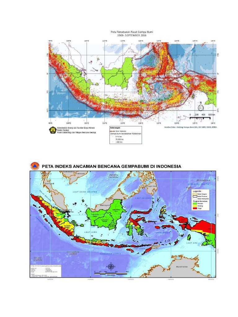 Peta Gempa Indonesia | PDF