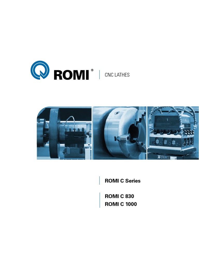Ctalogo Romi C830-C1000 | PDF | Numerical Control | Mechanical Engineering