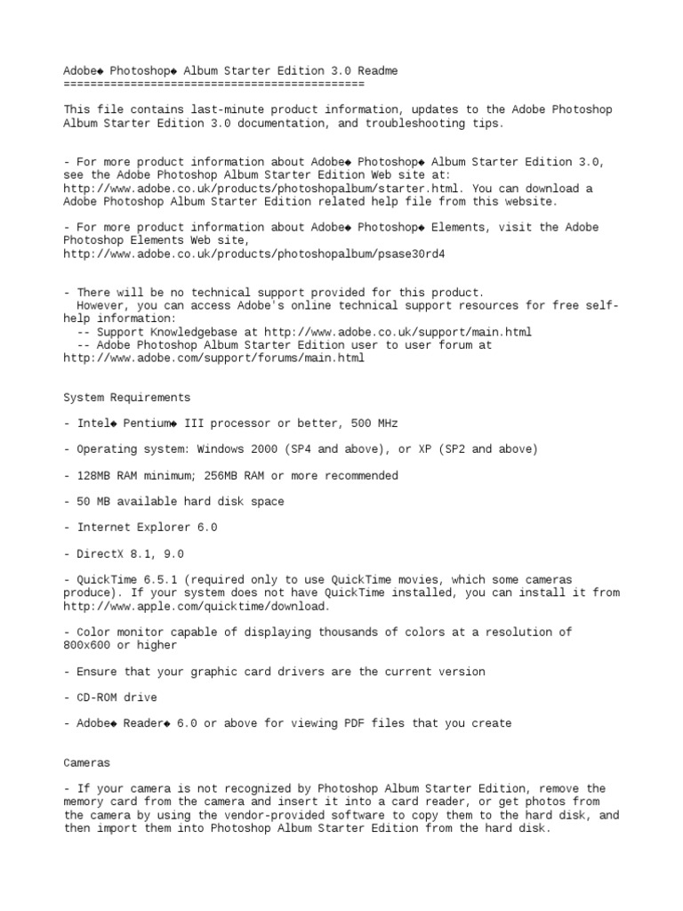 Readme | Download Free PDF | Adobe Photoshop | Computer File
