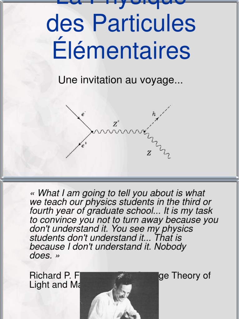 La Physique Des Particules El | PDF | Particule élémentaire | Physique ...