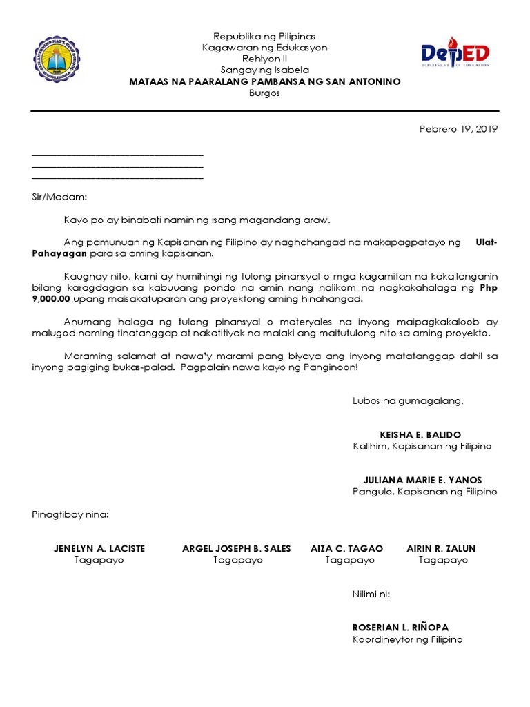 Solicitation Letter | PDF