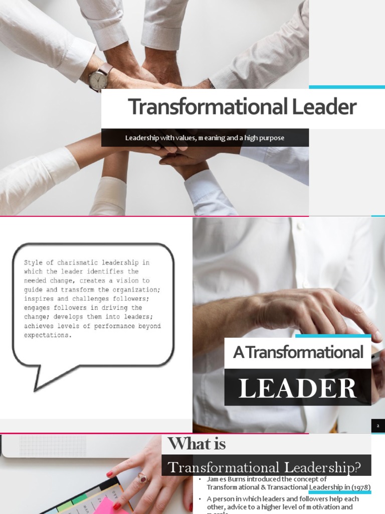 Transformational Leader | PDF | Transformational Leadership | Systems ...