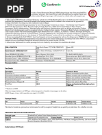 IRCTC Sample Ticket Format | PDF | Identity Document | Ticket (Admission)