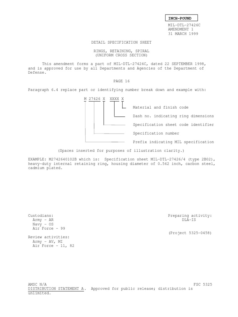 Mil DTL 27426C | PDF