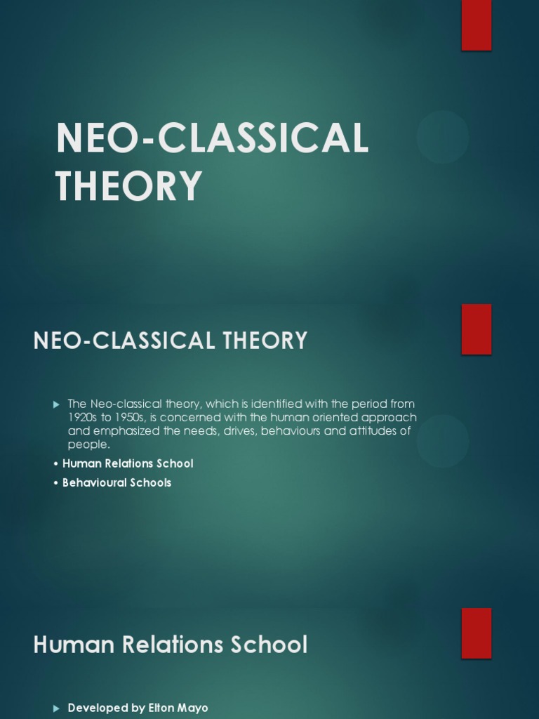 Neo-Classical Theory | PDF | Systems Theory | System