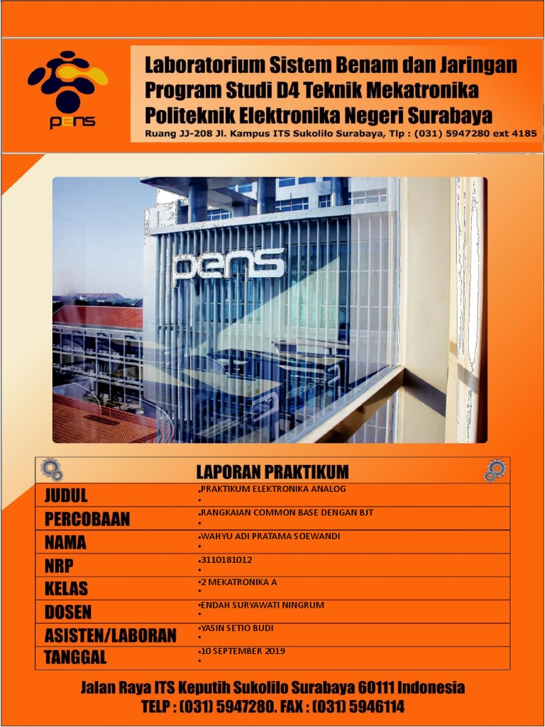Prak1. Rangkaian Penguat Common Base | PDF
