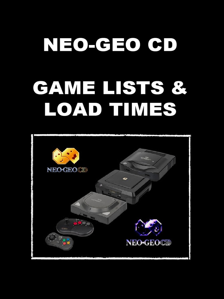 NEOGEO CD Games Lists & Loads Times | PDF | Electronic Publishing ...