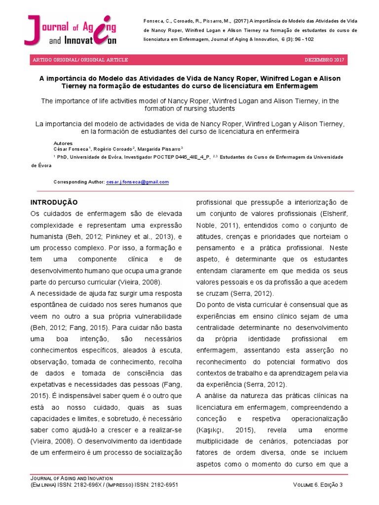 10 Nancy Roper PDF | PDF | Enfermagem | Humano