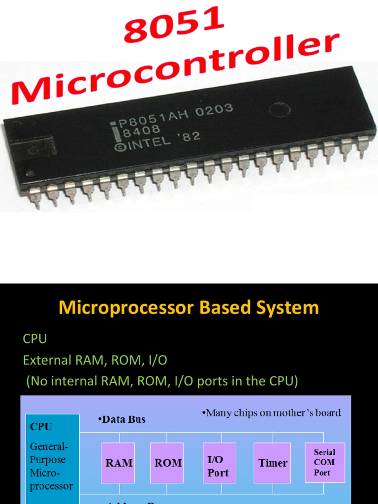 8051 PPT For MSC | PDF | Microcontroller | Central Processing Unit