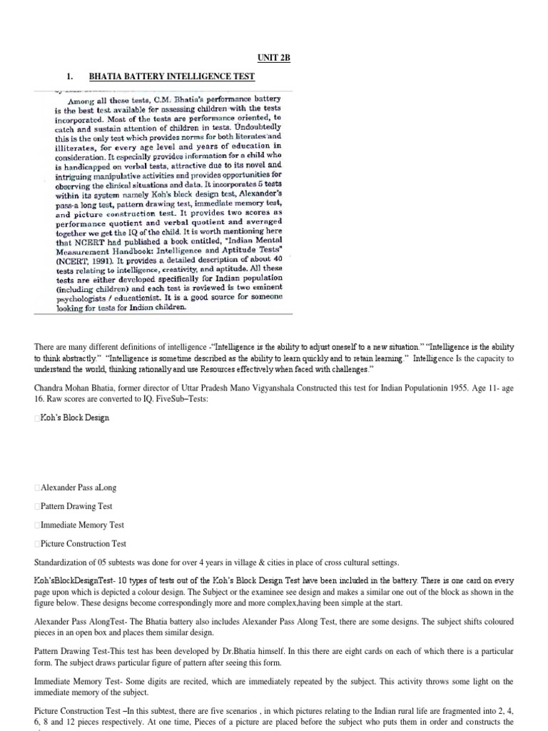 Assessment Tests | PDF | Intelligence Quotient | Learning Disability