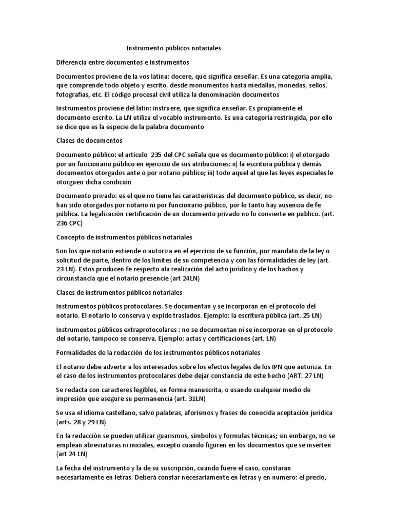 Instrumento Públicos Notariales | PDF | Gobierno | Justicia