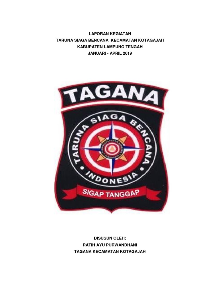 LAPORAN KEGIATAN Insentif Tagana 2019 | PDF