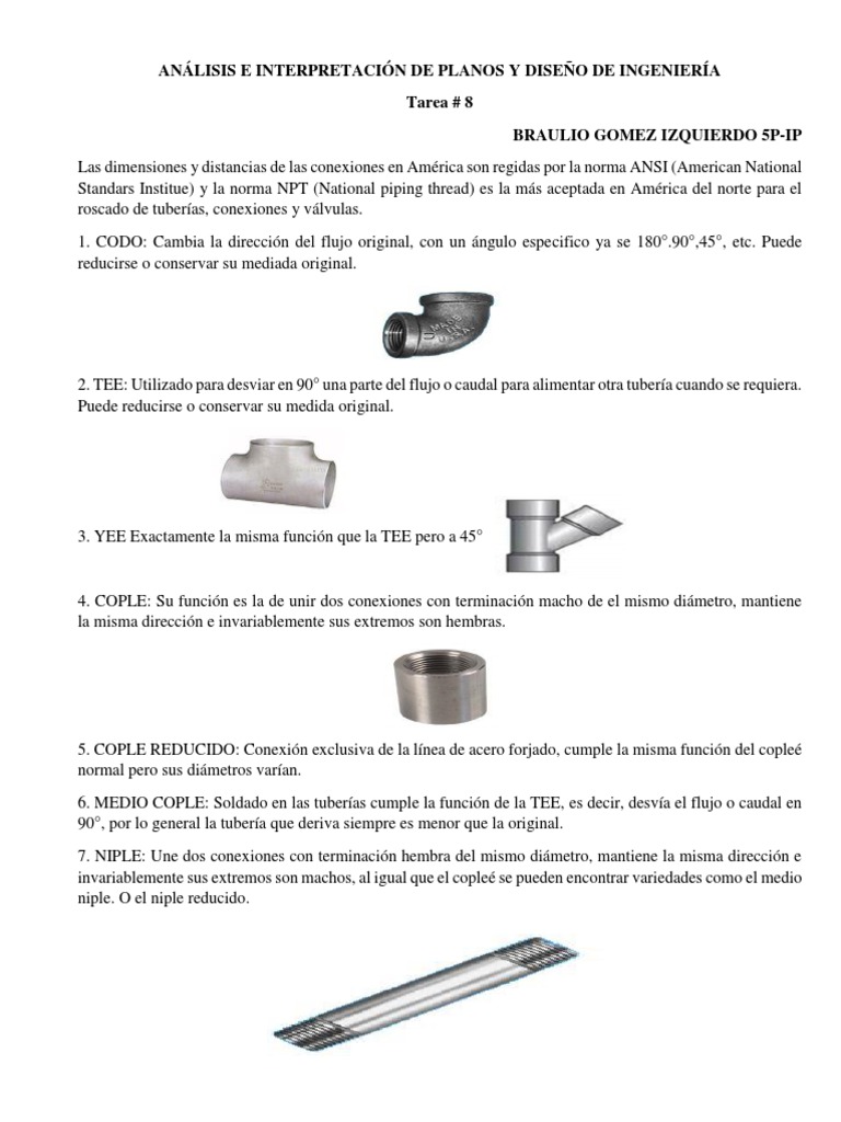 Tipos de Coples de Tuberias | PDF | Tornillo | Acero