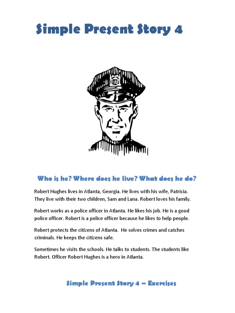Robert Hughes: A Simple Present Story | PDF | Question | Linguistic ...