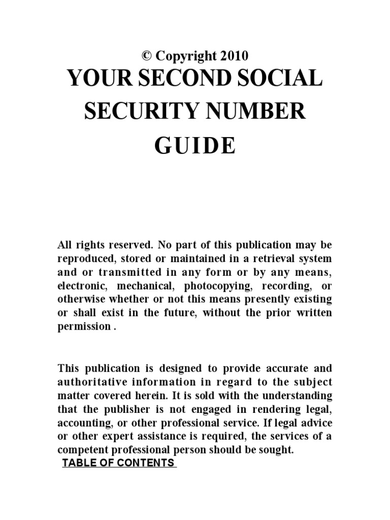 Part One 2nd SSN Guide PDF | PDF | Credit History | Credit Bureau