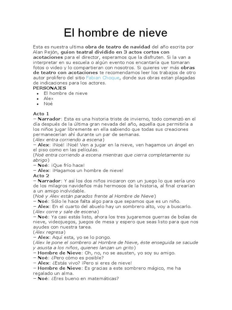 El Hombre de Nieve | PDF